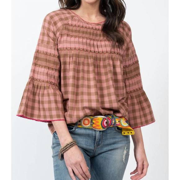 ivy jane | Tops | New Ivy Jane Connect In Check Top In Pink | Poshmark